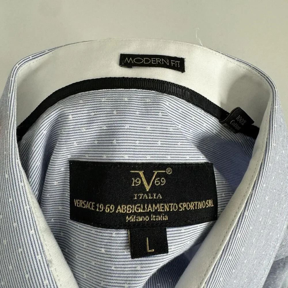 Versace | Shirts | Versace 969 Abbigliamento Sportivo Srl Mens Dress ...